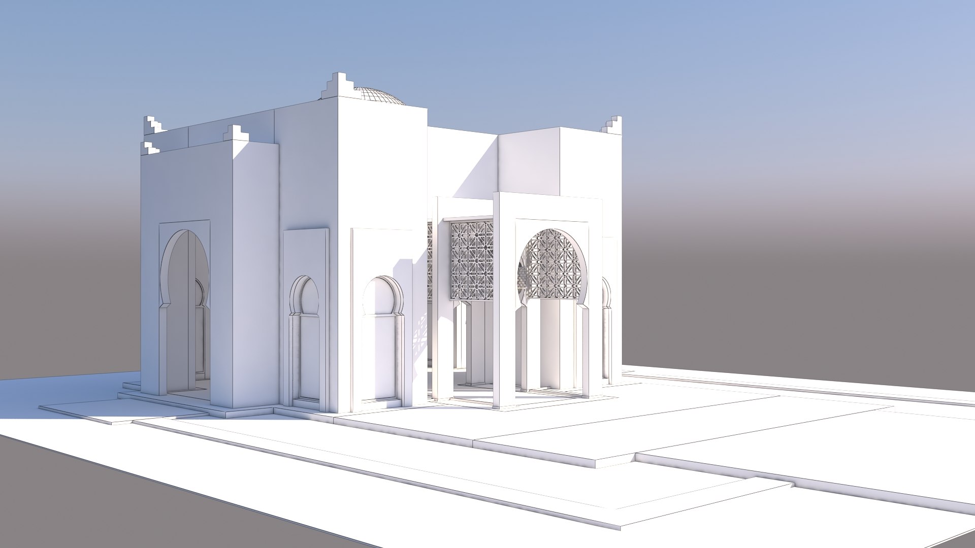 3D Moroccan House Marrakech Traditional Model - TurboSquid 1396408