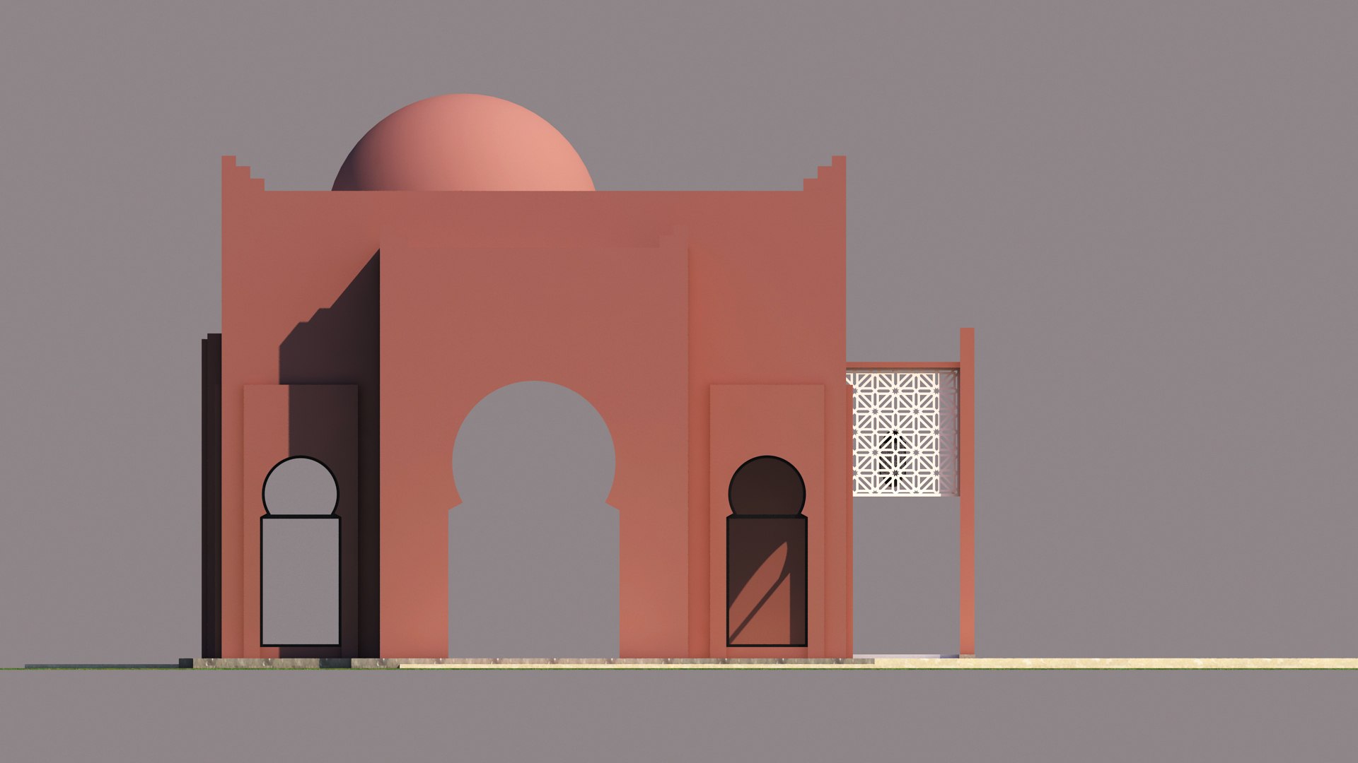 3D Moroccan House Marrakech Traditional Model - TurboSquid 1396408