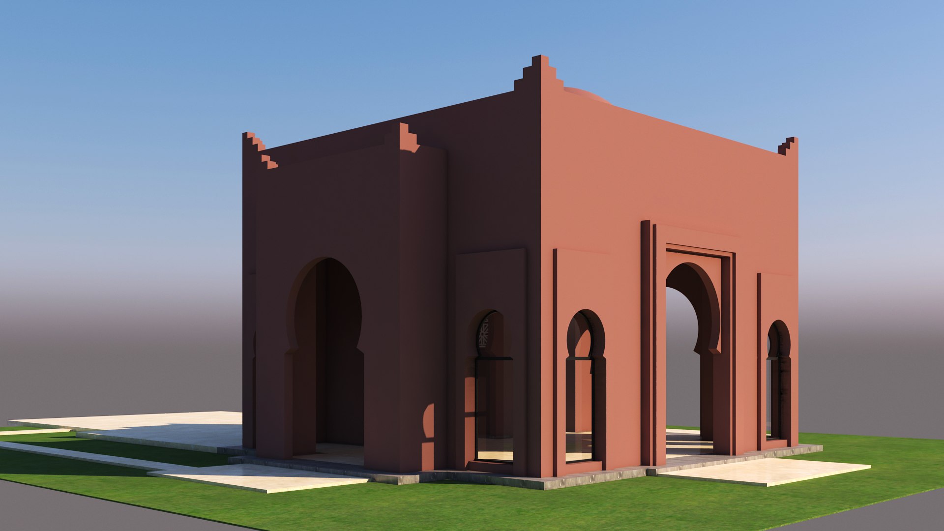 3D Moroccan House Marrakech Traditional Model - TurboSquid 1396408