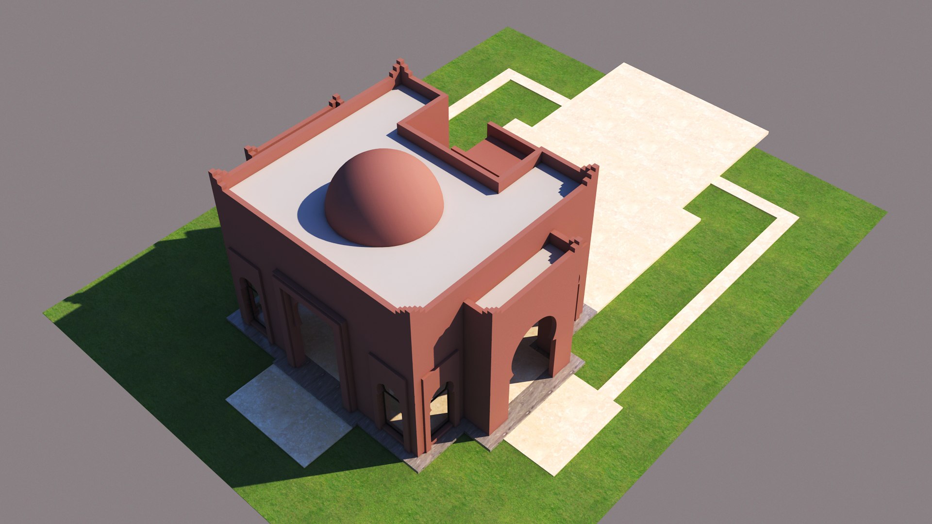 3D Moroccan House Marrakech Traditional Model - TurboSquid 1396408