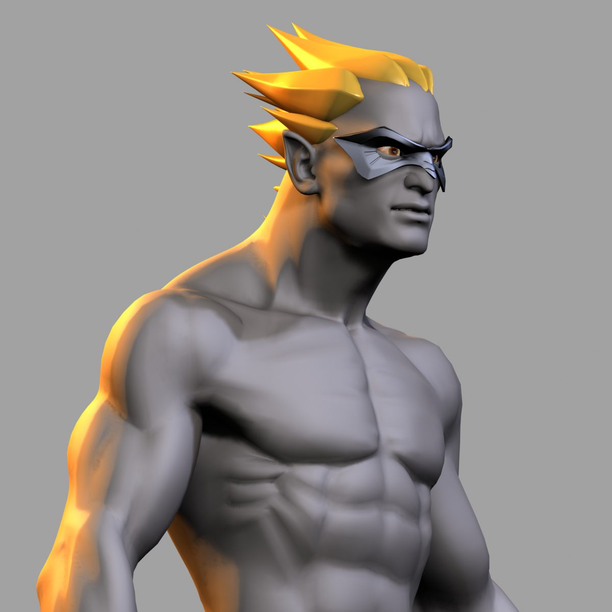 muscles setup 3d model