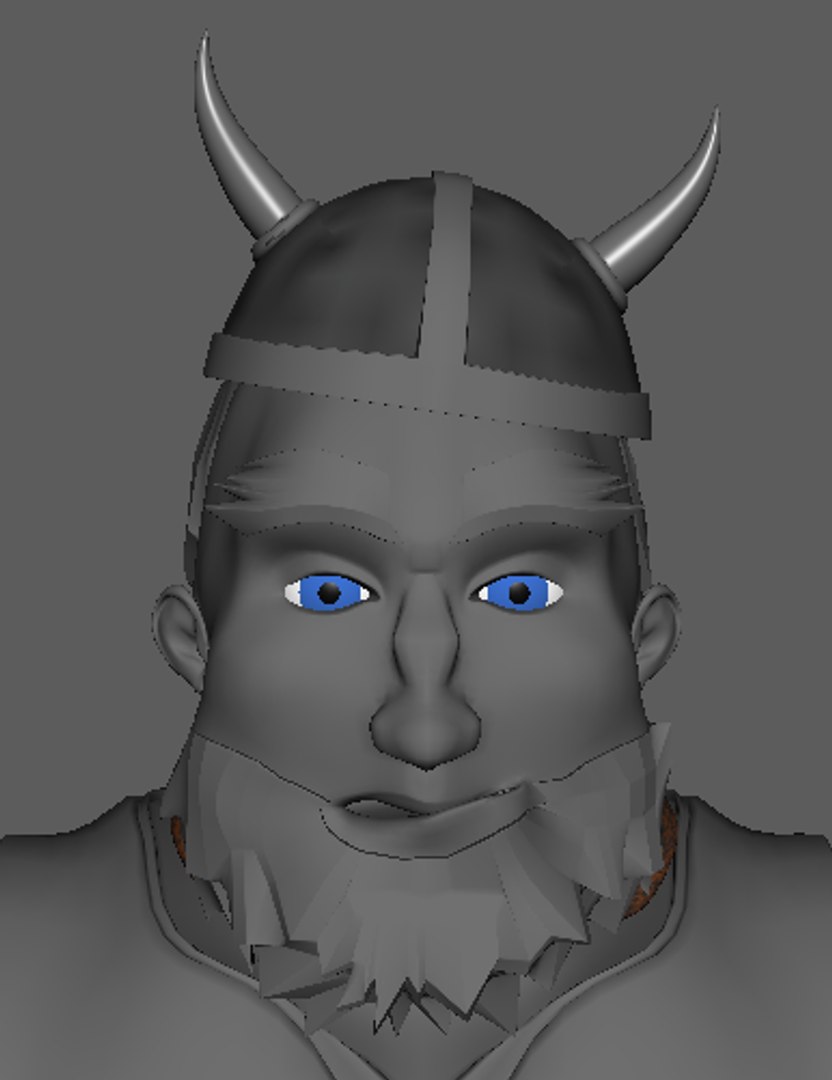 3d Fat Viking Model