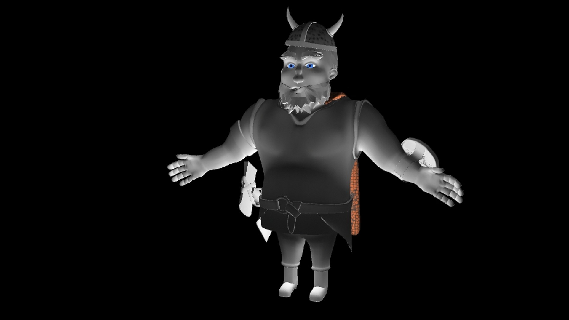 3d Fat Viking Model