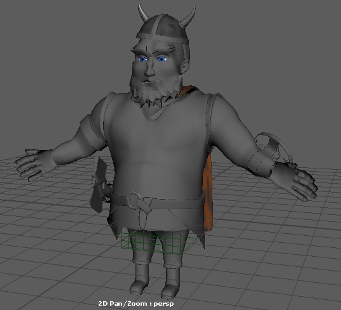 3d Fat Viking Model