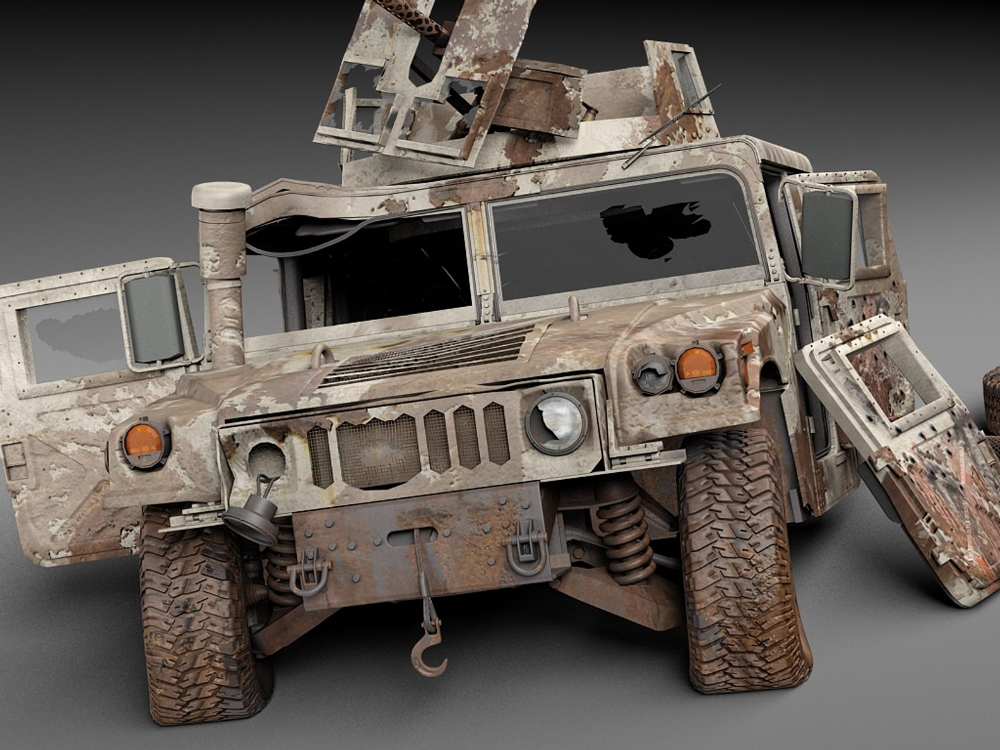 3ds Hmmwv Hummer Destroyed