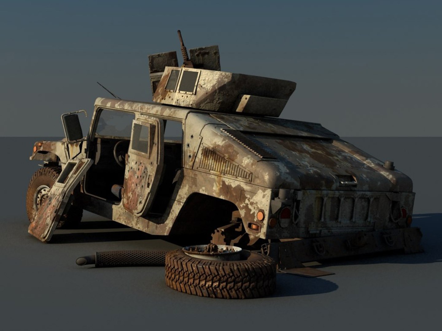 3ds Hmmwv Hummer Destroyed