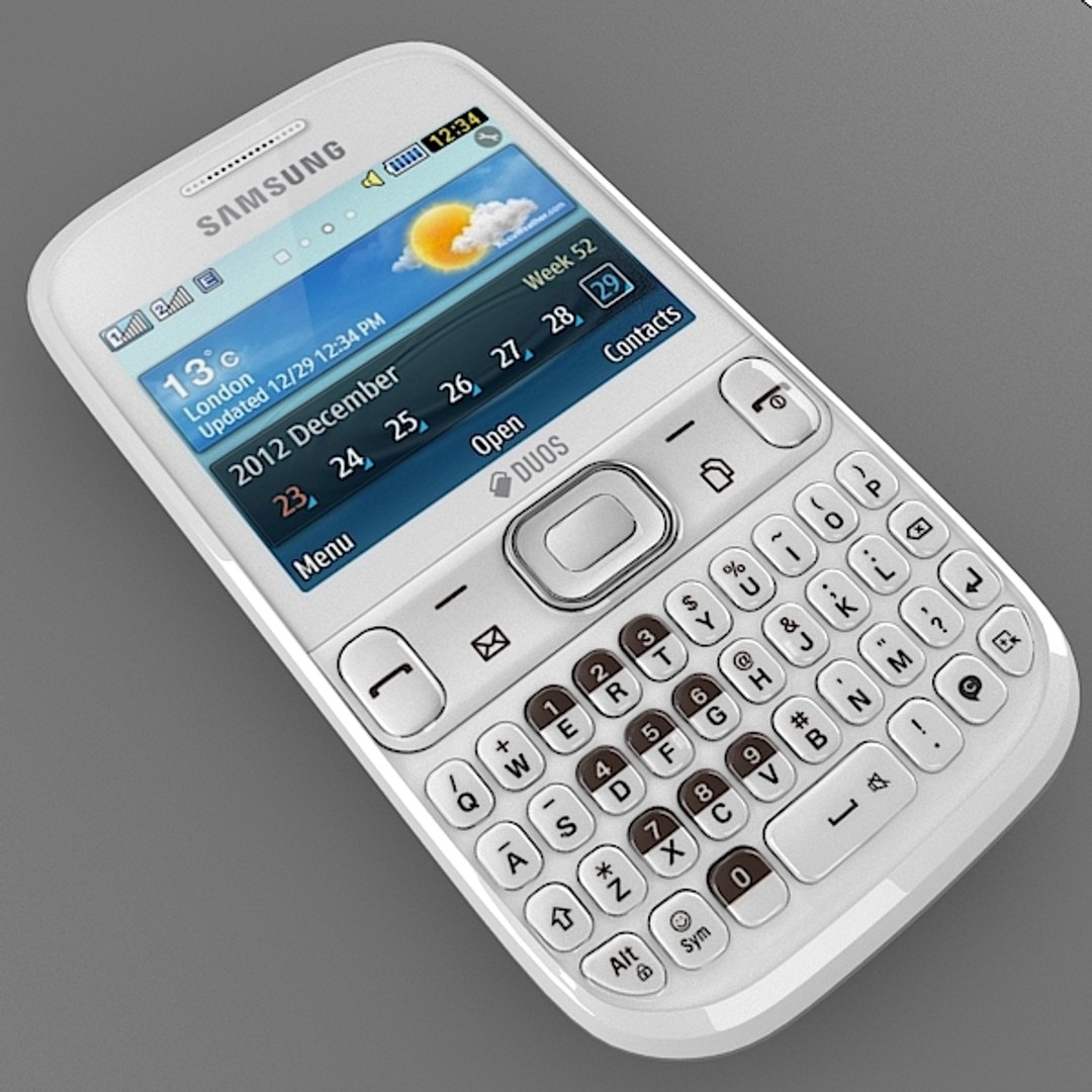 samsung chat 333 3d model