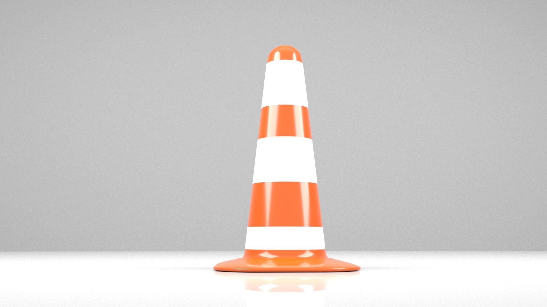 Road Block Cone 01 Model - TurboSquid 1930537