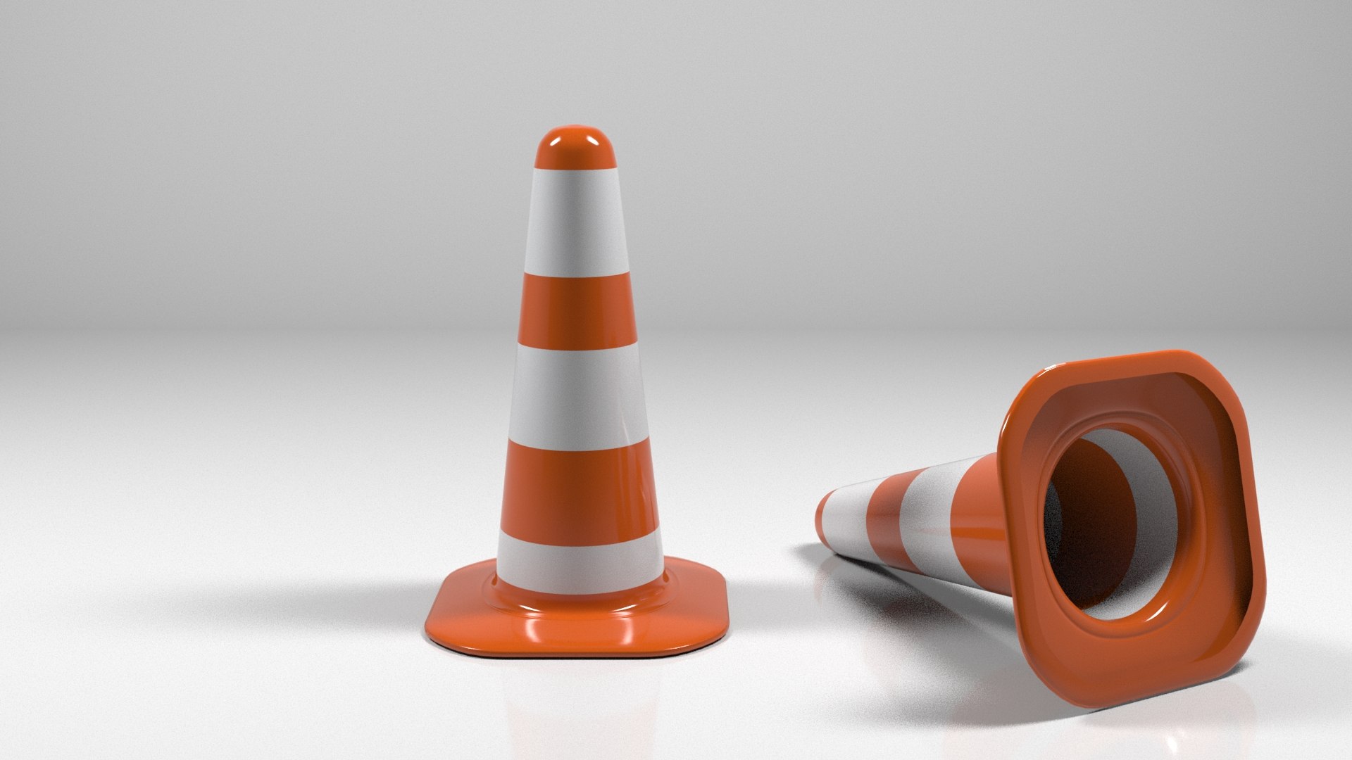 Road Block Cone 01 Model - TurboSquid 1930537