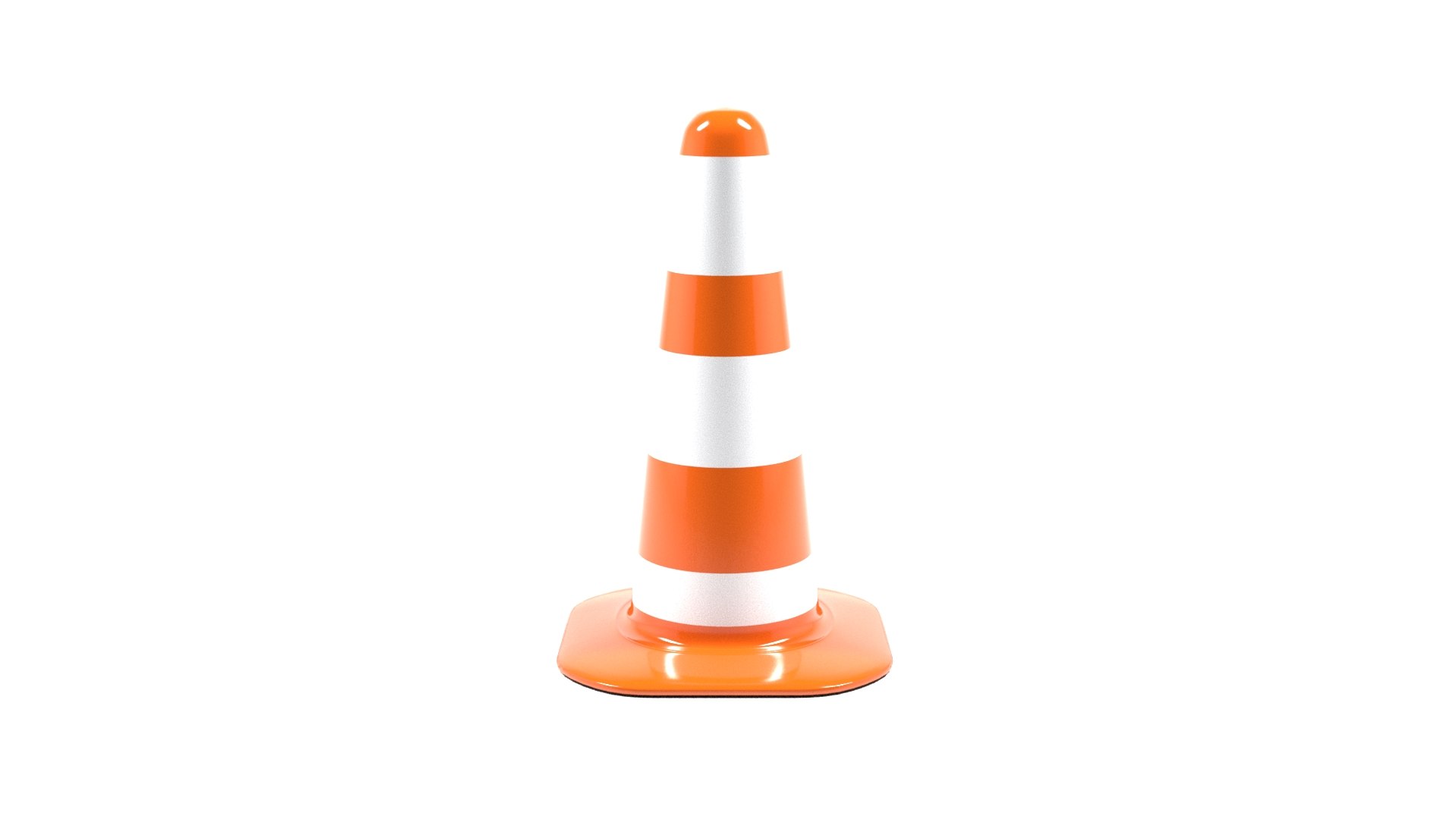Road Block Cone 01 Model - TurboSquid 1930537