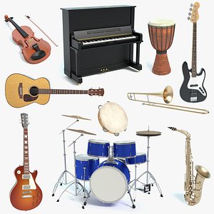 Wind instruments 2 3D model - TurboSquid 1231759