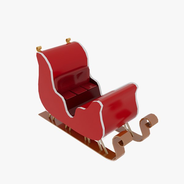 Christmas Santa Sleigh 3D model - TurboSquid 2001991