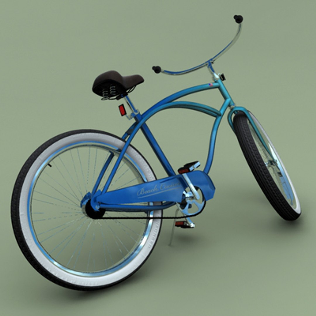 3d Model Beach Cruiser Bicycle