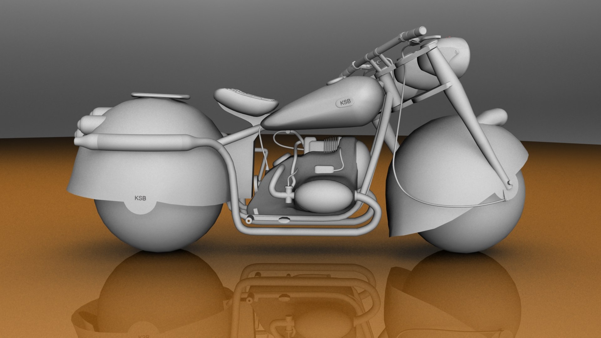 moto motorcycle 3d model