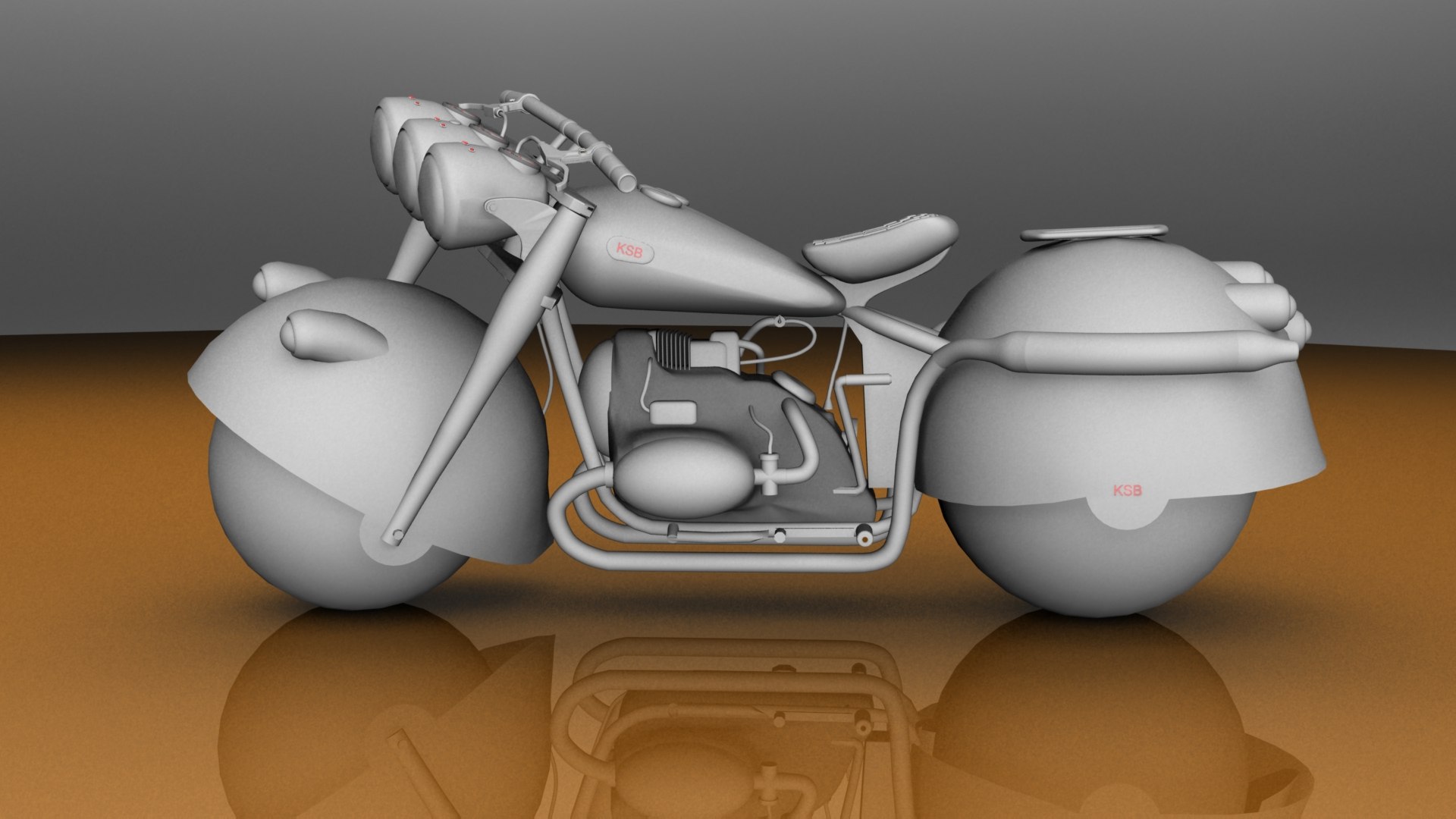 moto motorcycle 3d model