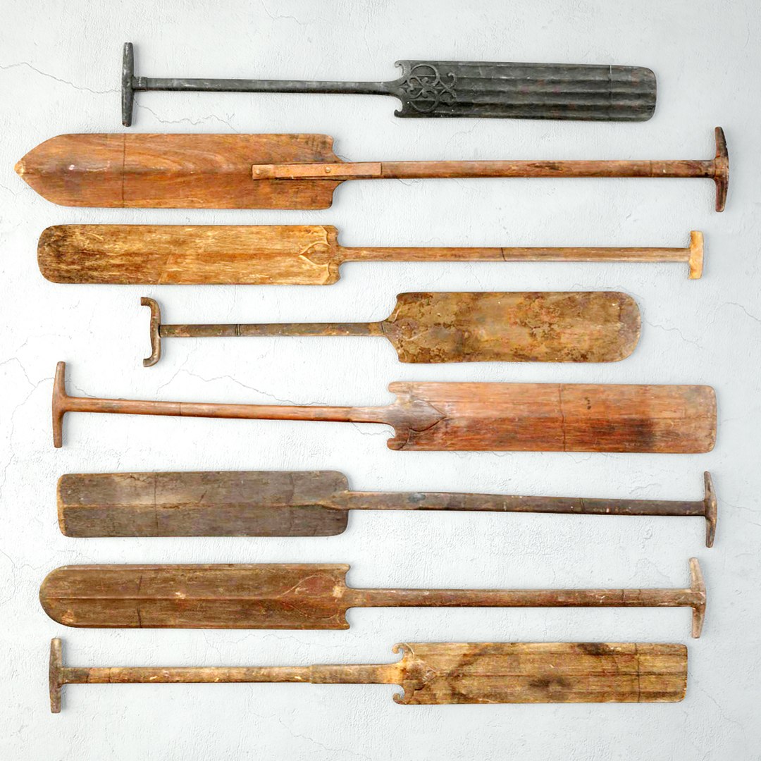Boating Oars From Kerala 3D Model - TurboSquid 2125119