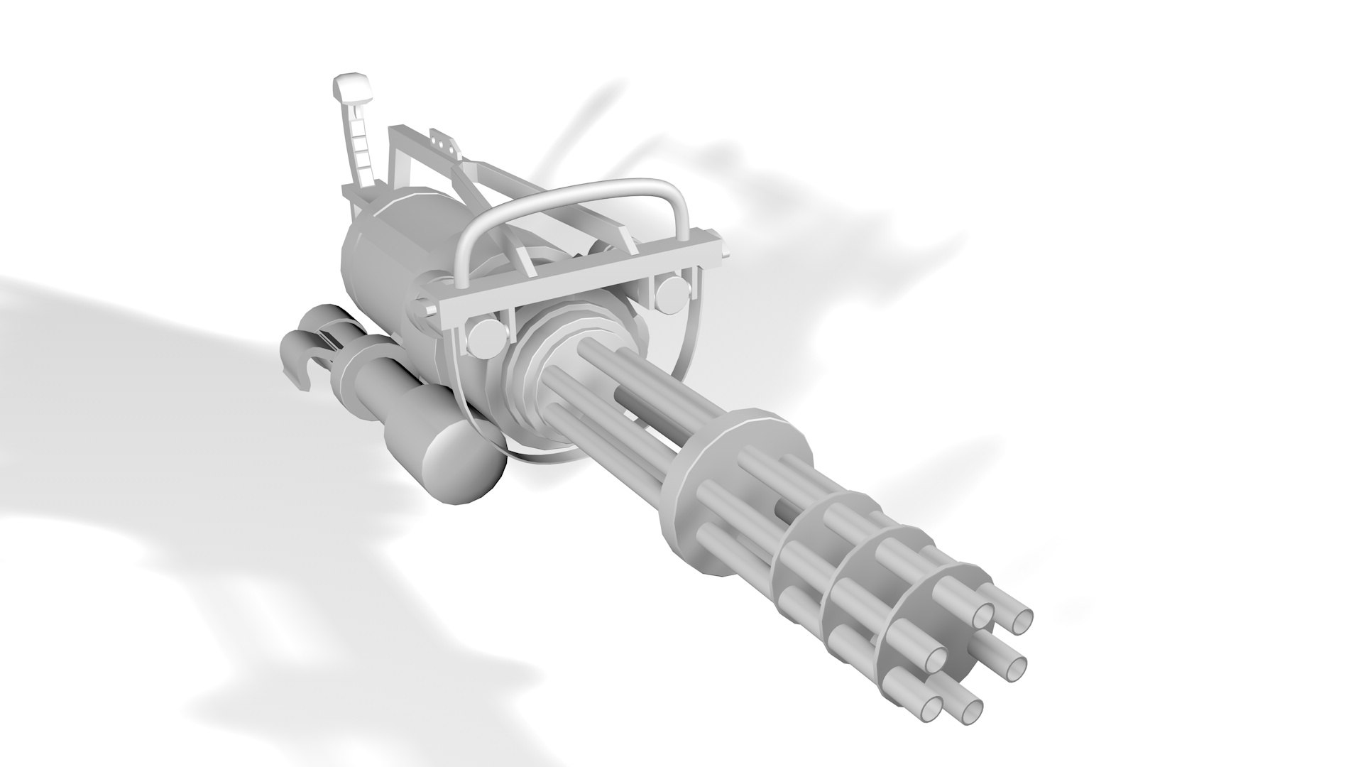 3D Minigun Weapon - TurboSquid 1305675