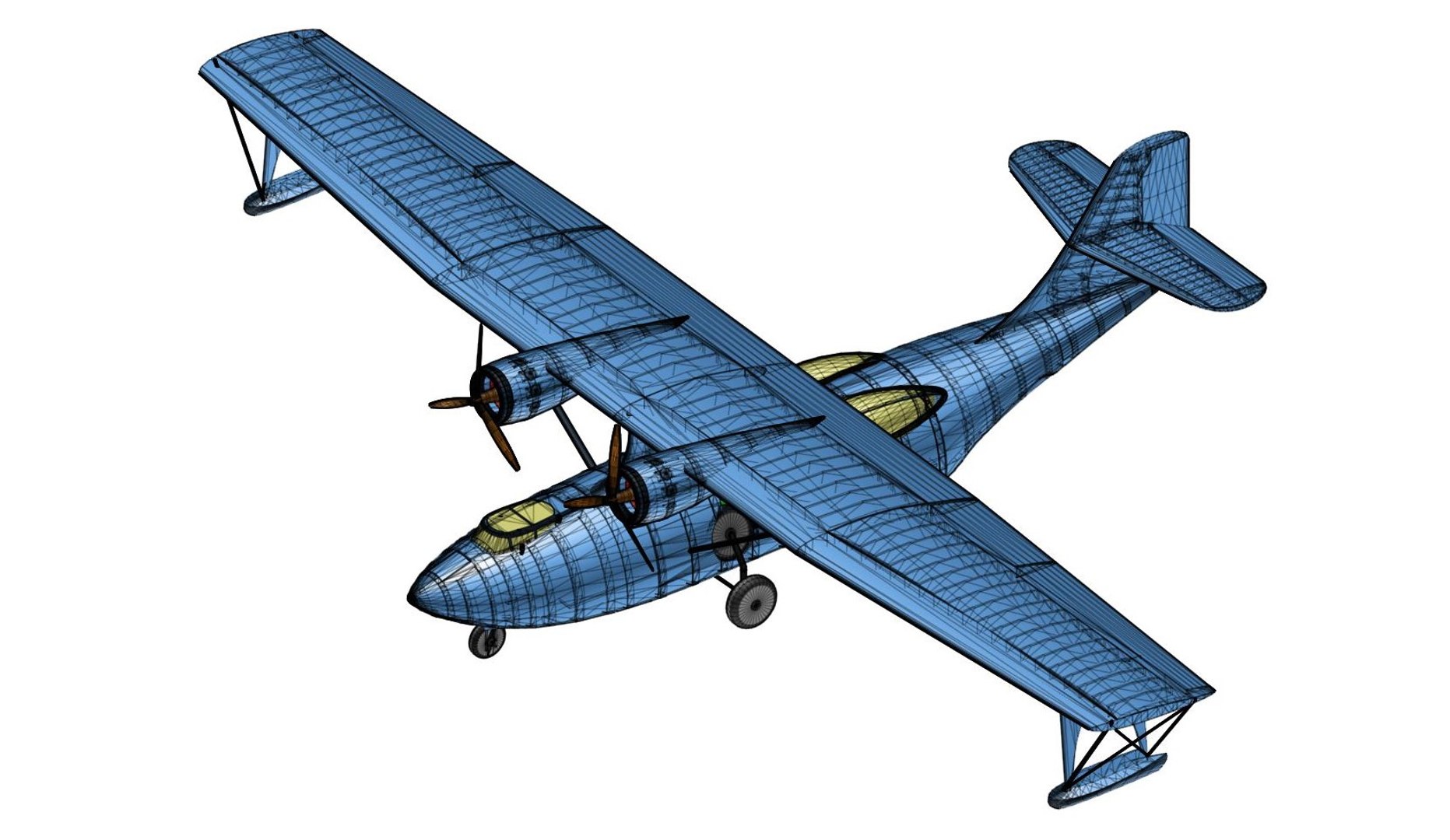 3D Model Consolidated Pby Catalina Solid - TurboSquid 1465681