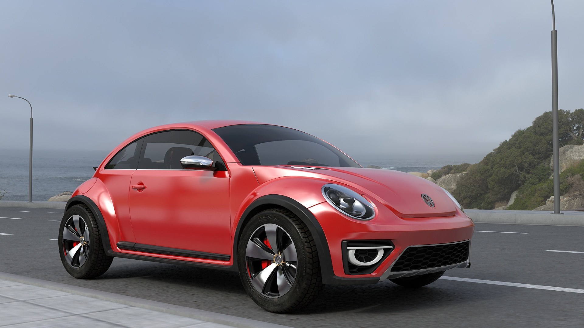 Volkswagen Beetle Compact Car 3D - TurboSquid 2340697