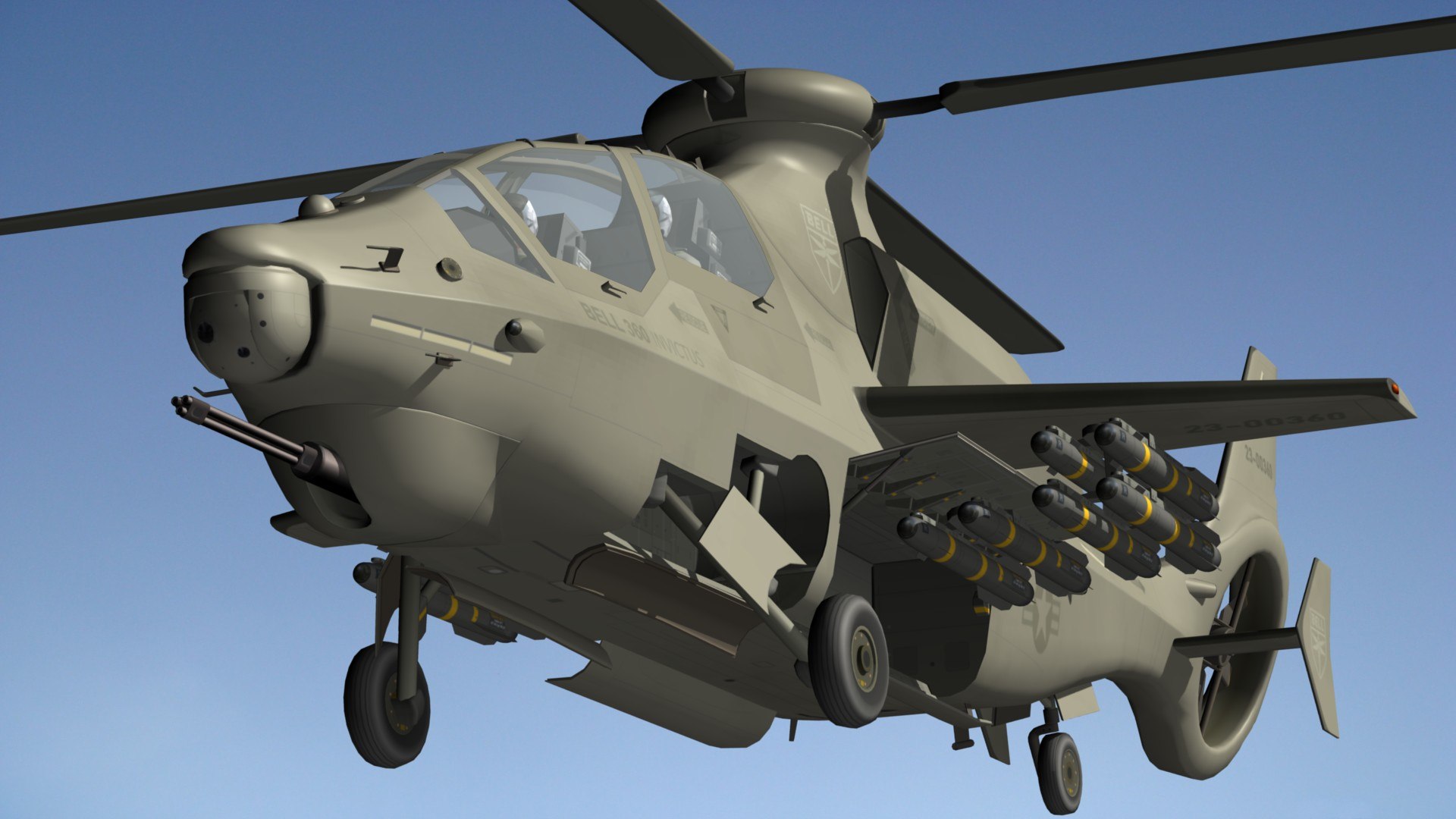 Bell 360 Invictus Helicopter Model - TurboSquid 1593920