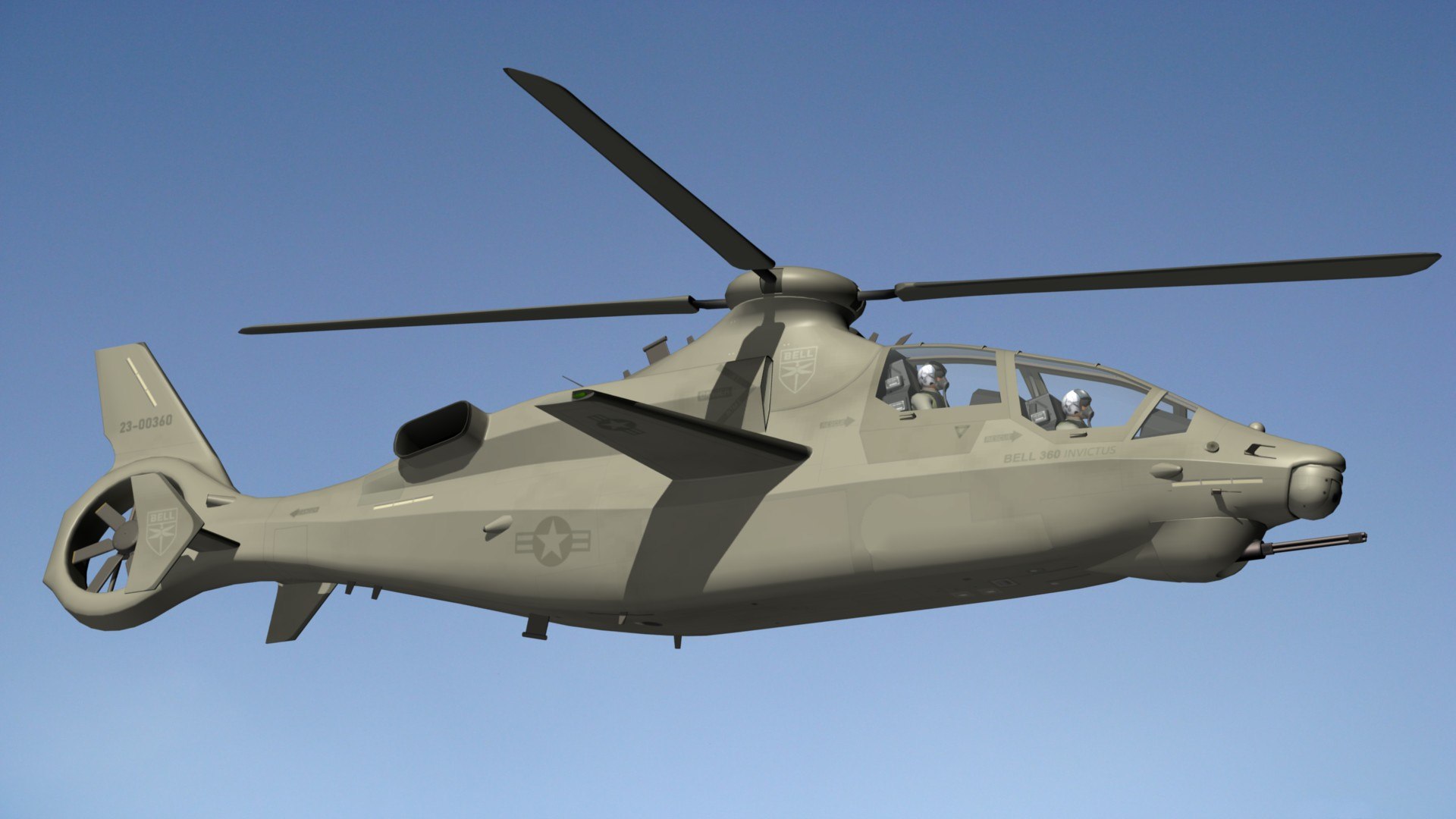 Bell 360 Invictus Helicopter Model - TurboSquid 1593920