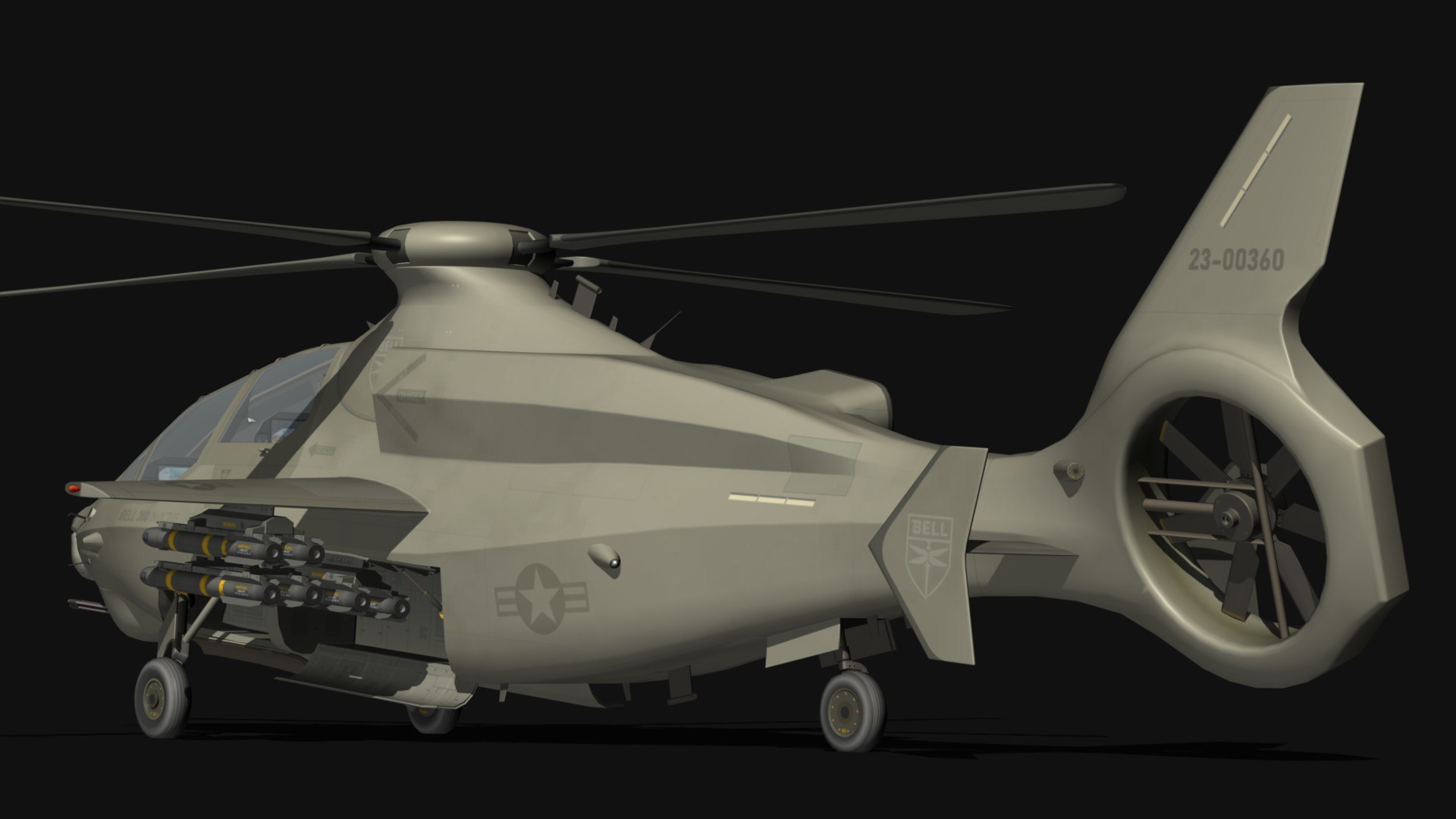 Bell 360 Invictus Helicopter Model - TurboSquid 1593920