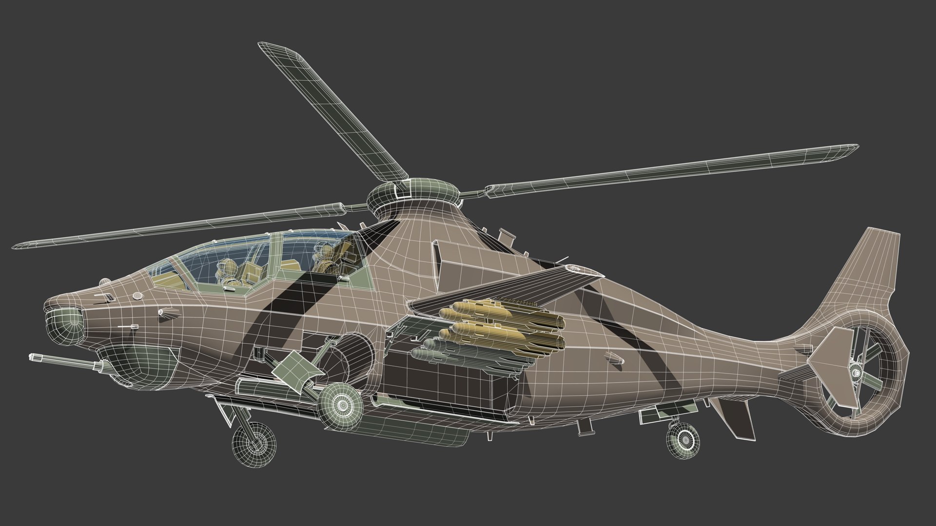 Bell 360 invictus helicopter model - TurboSquid 1593920