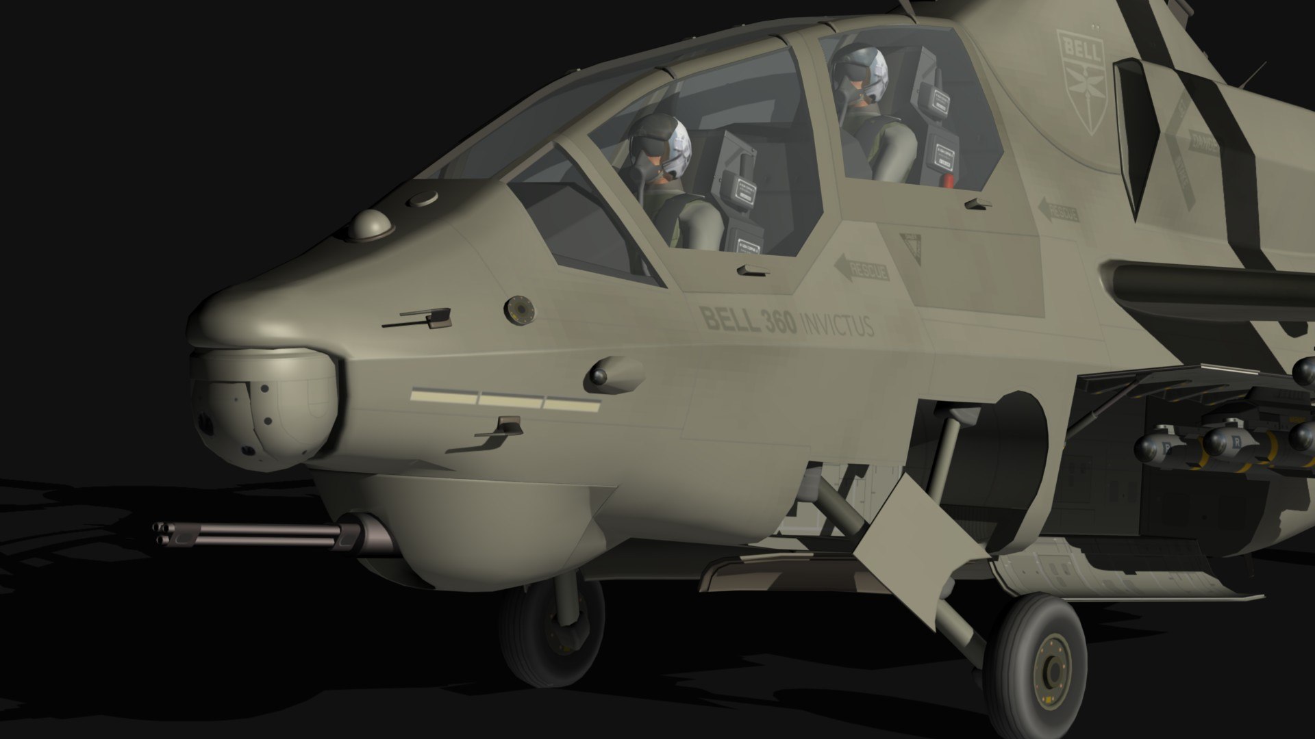 Bell 360 Invictus Helicopter Model - TurboSquid 1593920