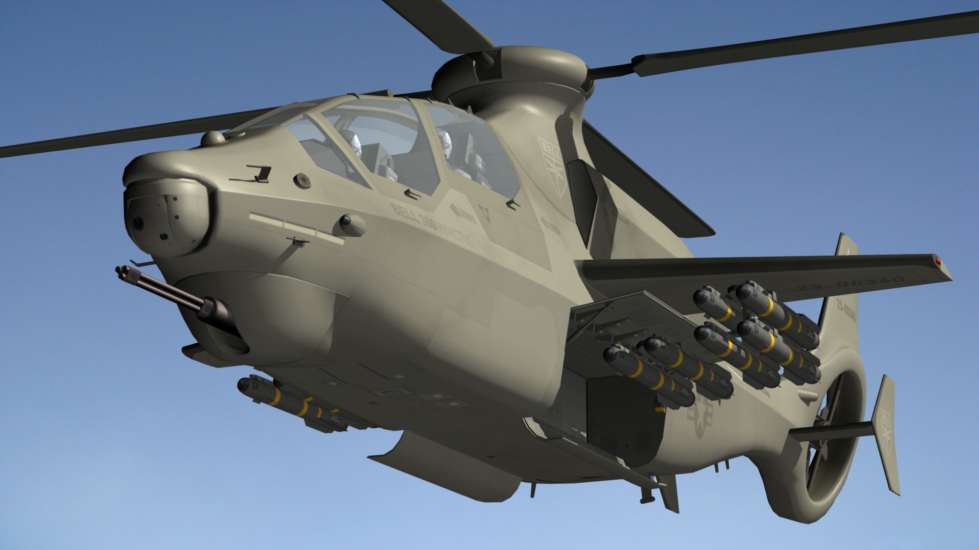 Bell 360 Invictus Helicopter Model - TurboSquid 1593920