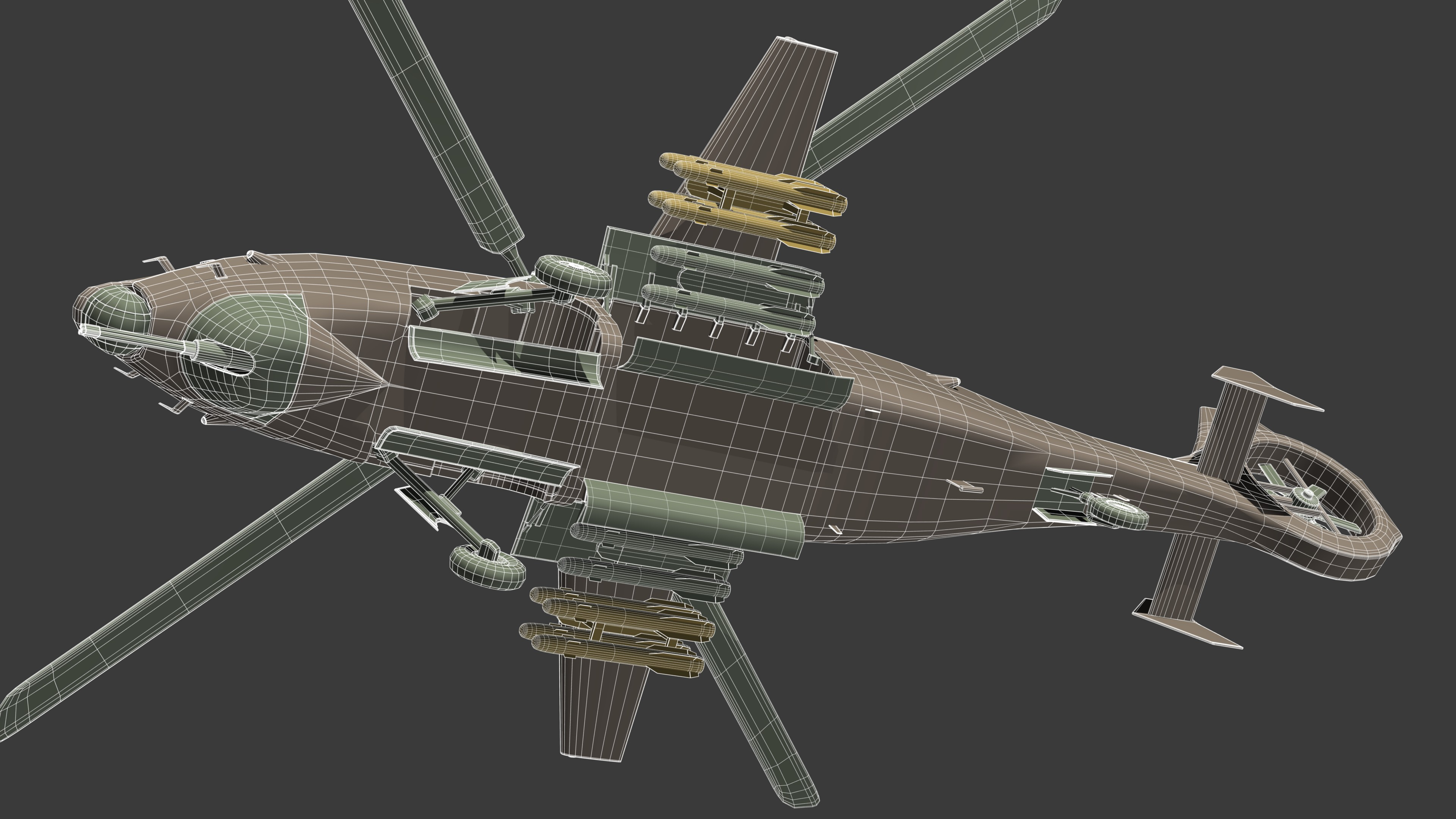 Bell 360 invictus helicopter model - TurboSquid 1593920