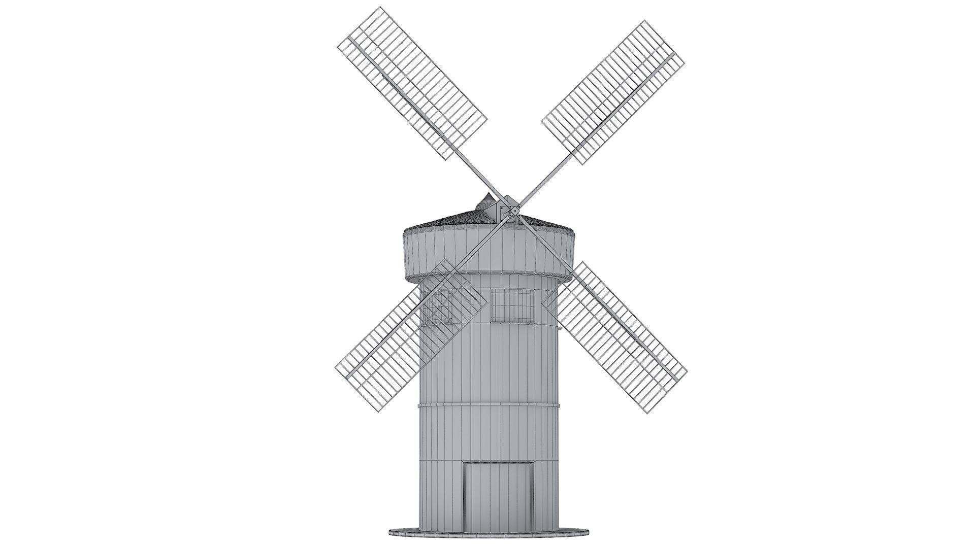 3D Model Old Windmill - TurboSquid 2284611