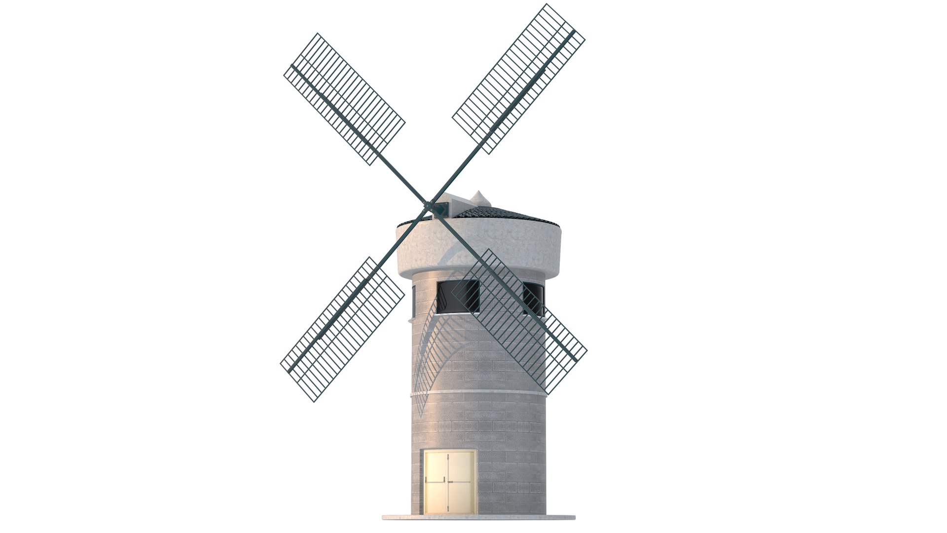 3D Model Old Windmill - TurboSquid 2284611
