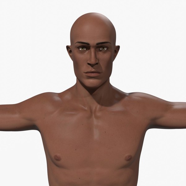 modelo 3d Hombre negro realista - Aparejado - TurboSquid 2222262