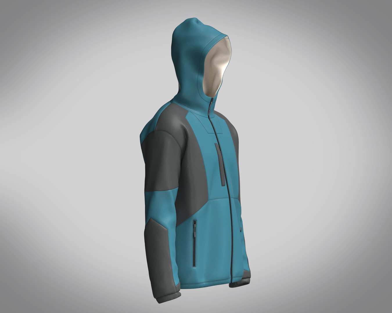 3D Model Shell Ski Jacket - TurboSquid 1988923