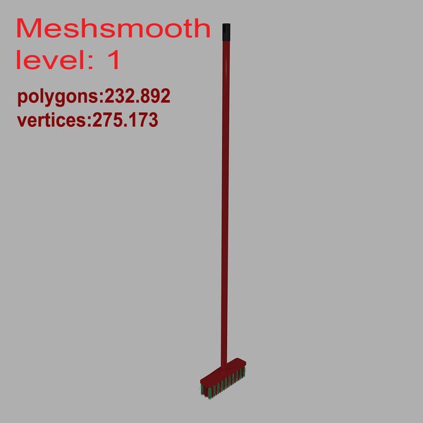 3d model broom plastic
