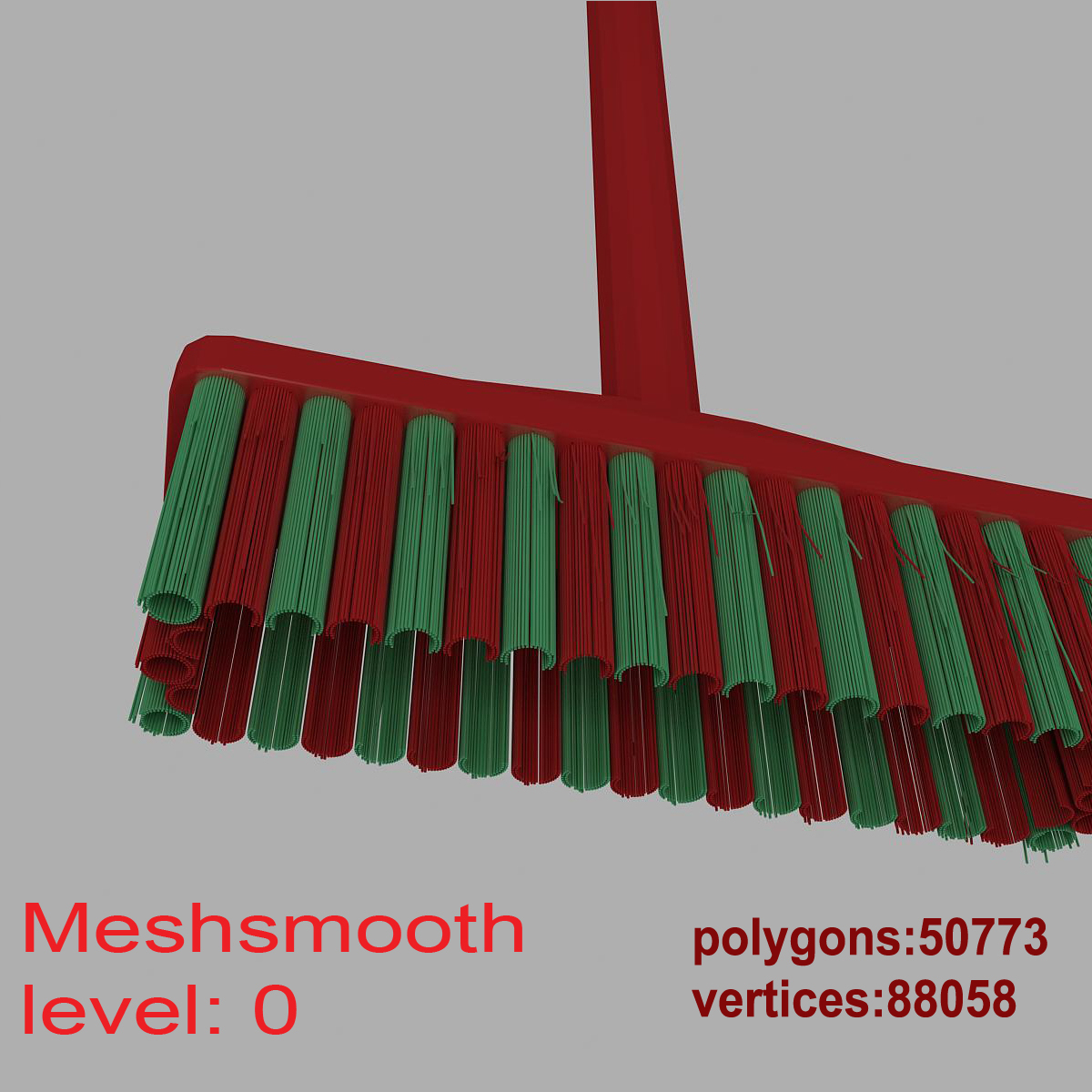 3d model broom plastic