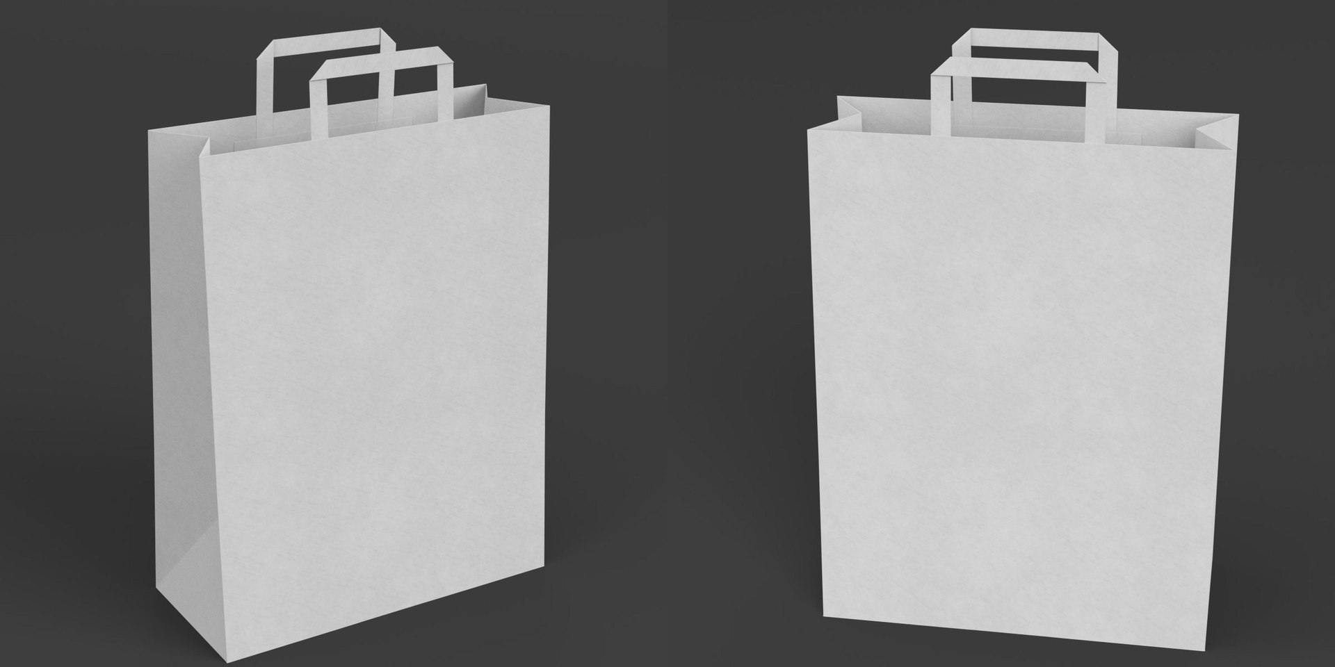 Big Paper Bag 3D Model - TurboSquid 1463498