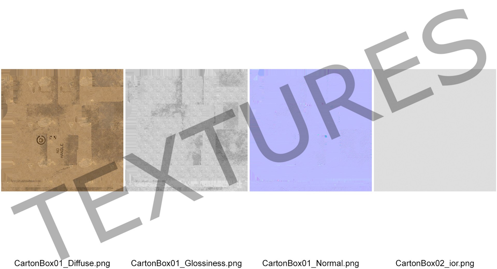 Open old cardboard boxes 3D model - TurboSquid 1306767