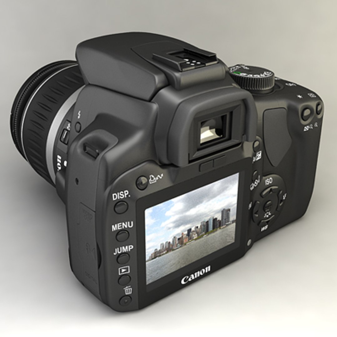 canon xti 400d lens 3d model