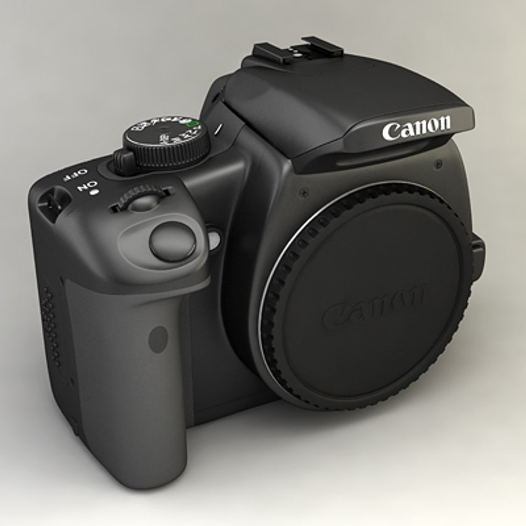 canon xti 400d lens 3d model