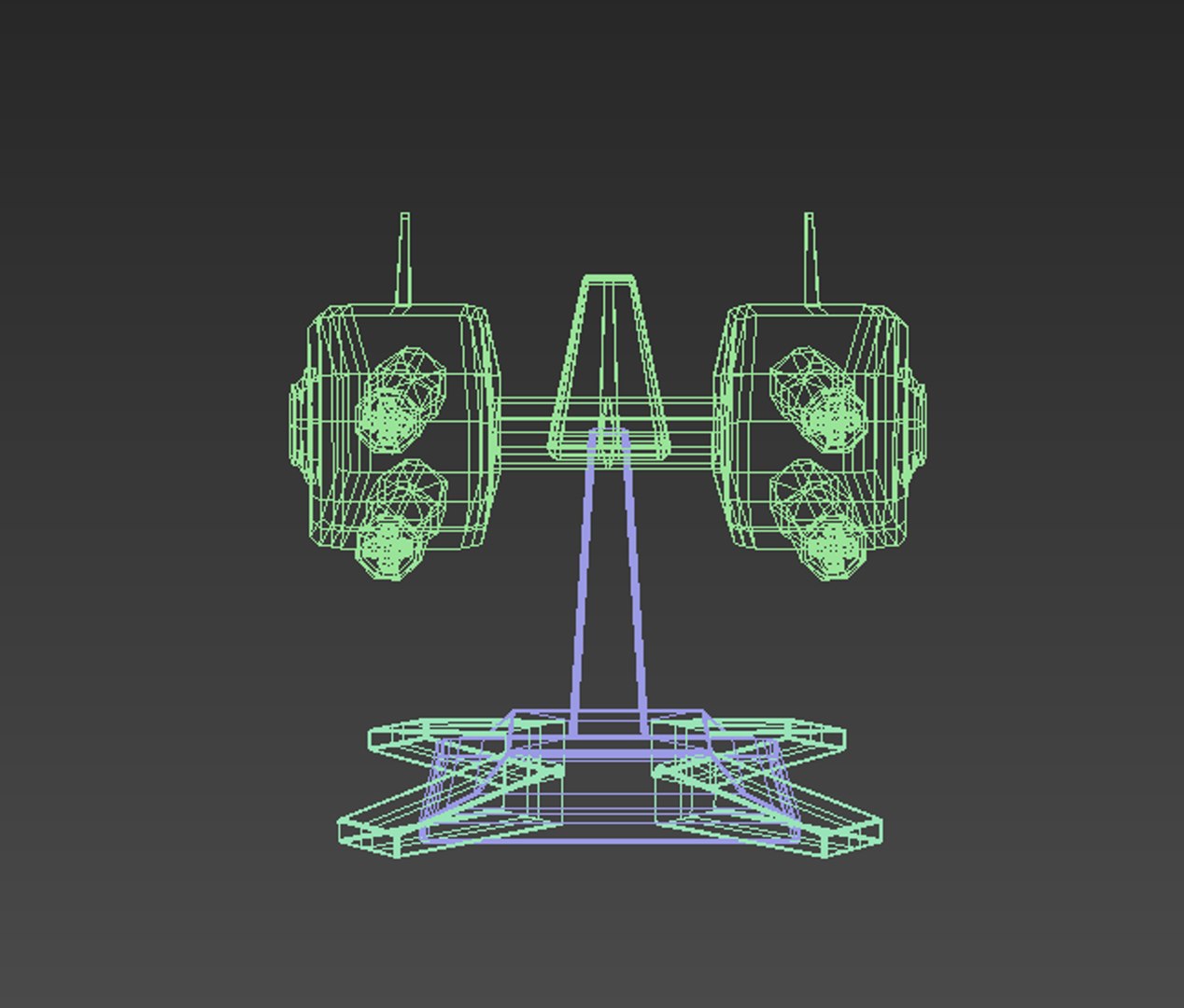 Machine gun turret 3D model - TurboSquid 1638698