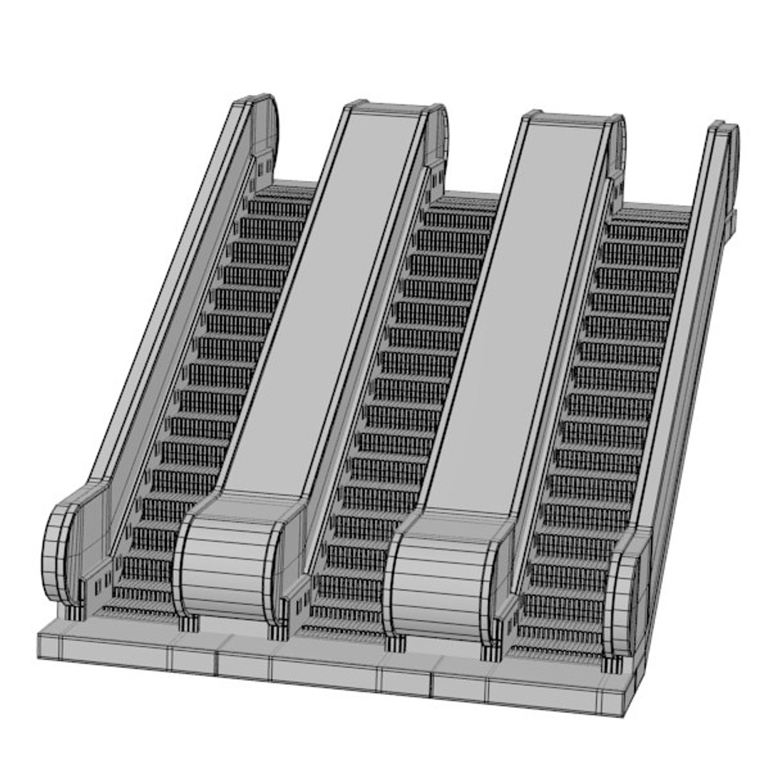 3ds Max Escalator