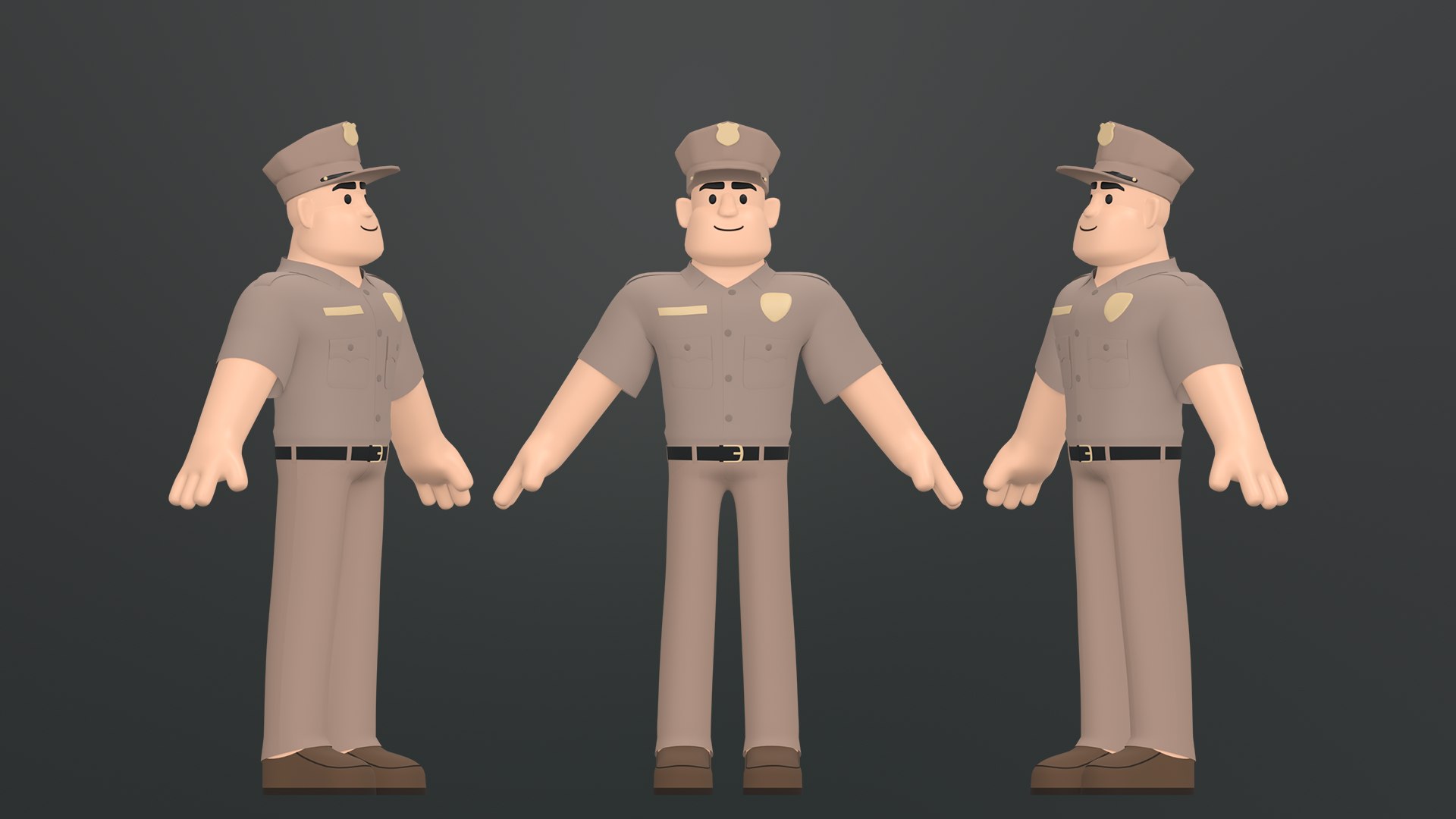 Minimal Cop 2 3D Model - TurboSquid 2286956