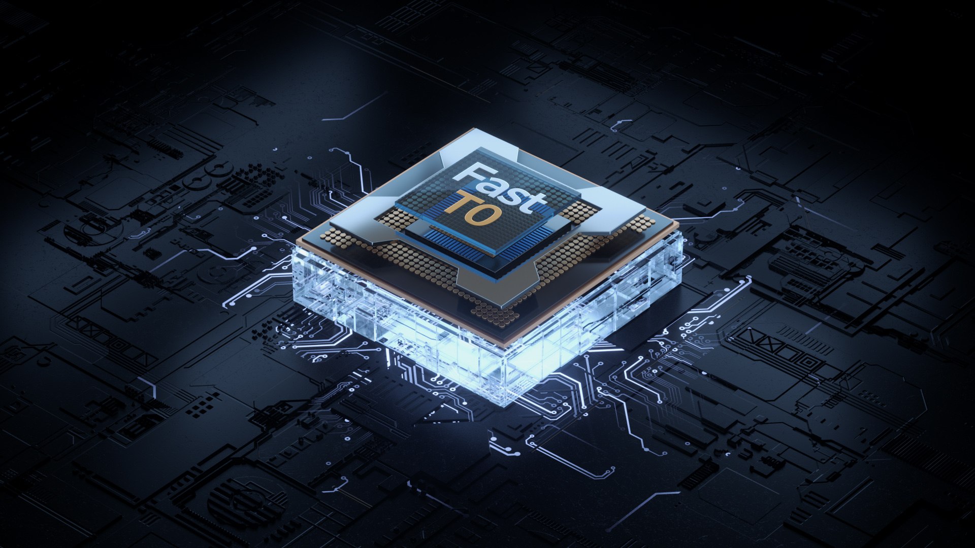 Computer Circuit Board CPU Chip Vision 3D Model - TurboSquid 2252937