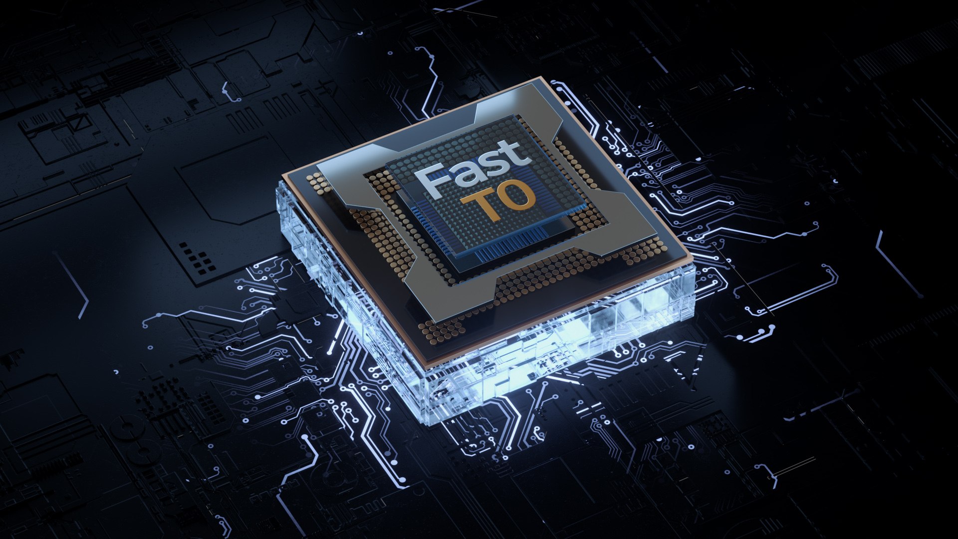 Computer Circuit Board CPU Chip Vision 3D Model - TurboSquid 2252937