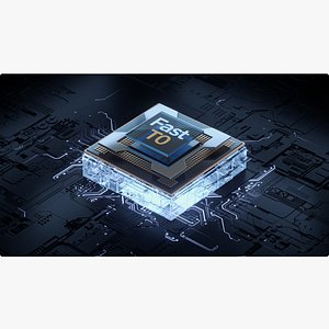 3D Model Technology CPU Chip Structure Computer Internal Chip ...