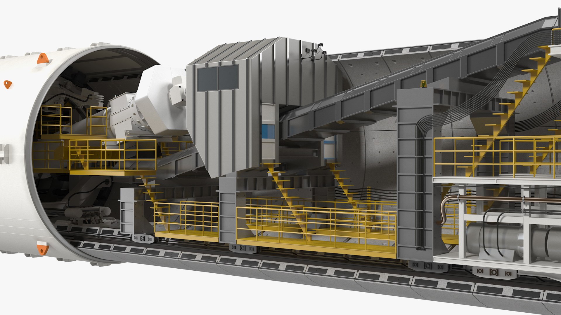 3D model tunnel boring machine - TurboSquid 1439281