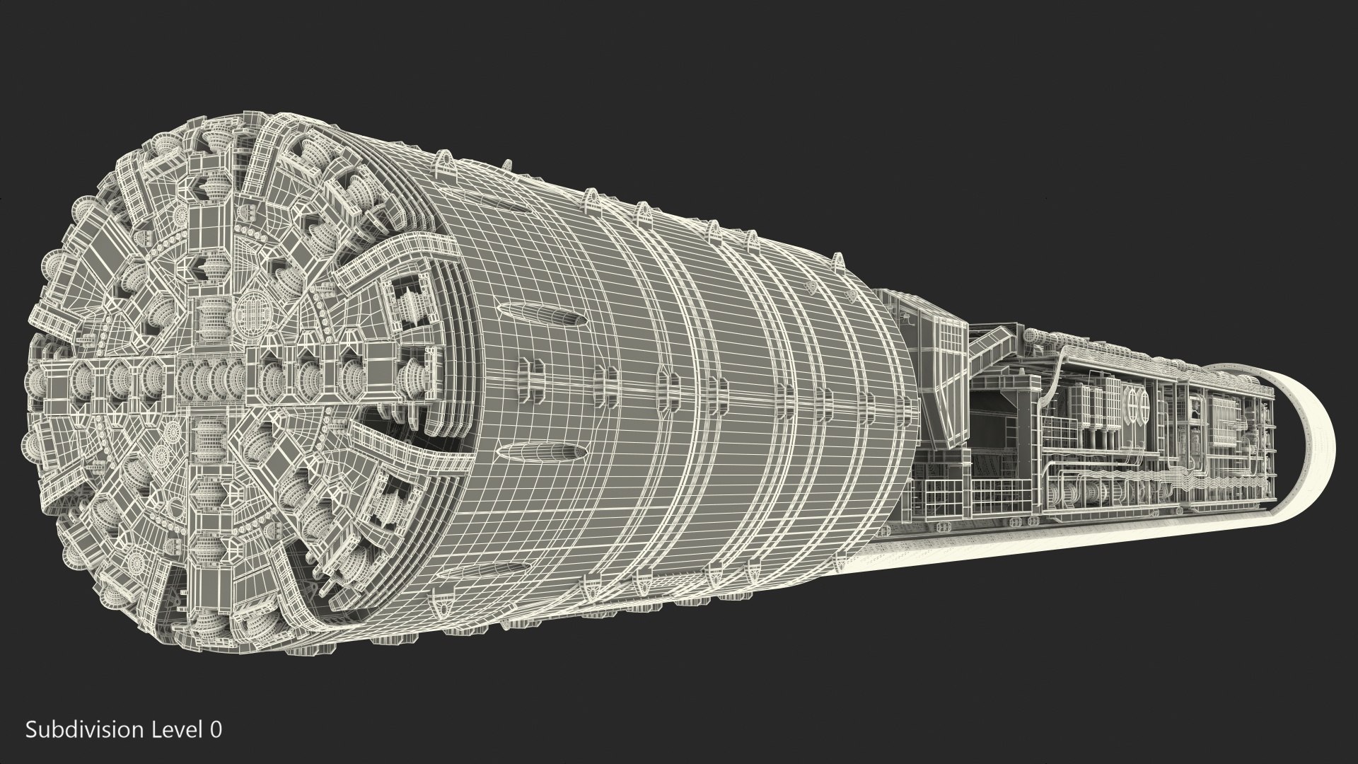 3D model tunnel boring machine - TurboSquid 1439281