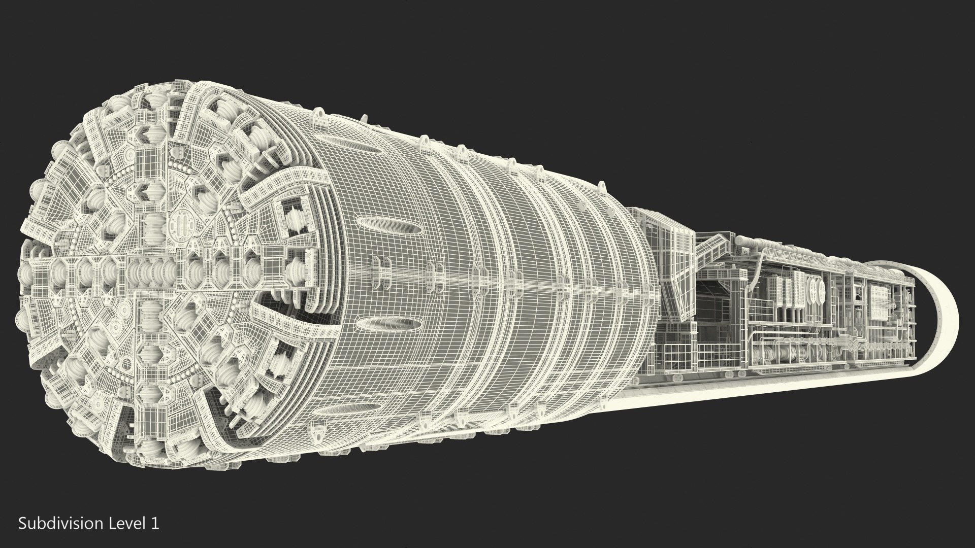 3D model tunnel boring machine - TurboSquid 1439281