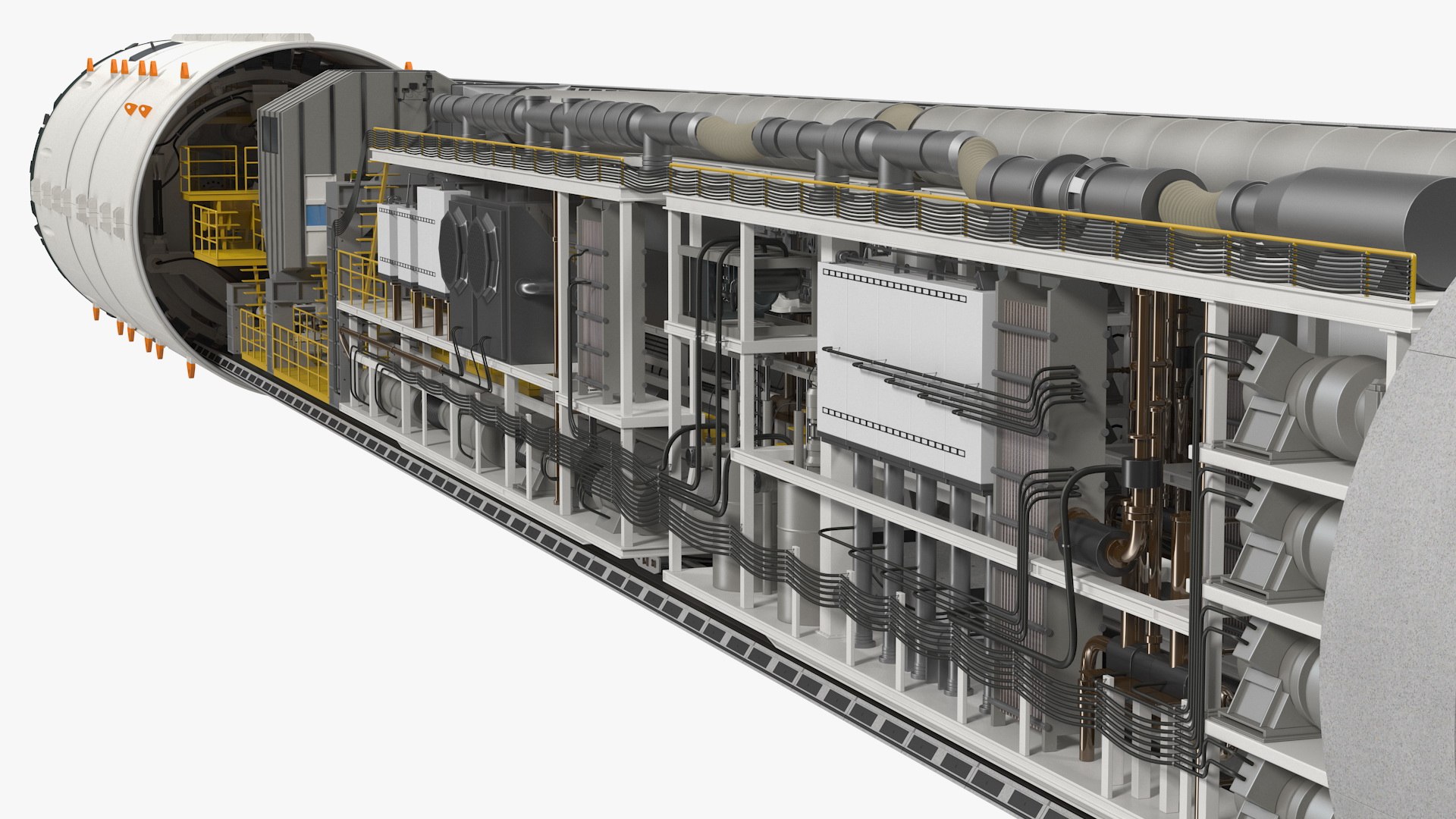 3D model tunnel boring machine - TurboSquid 1439281